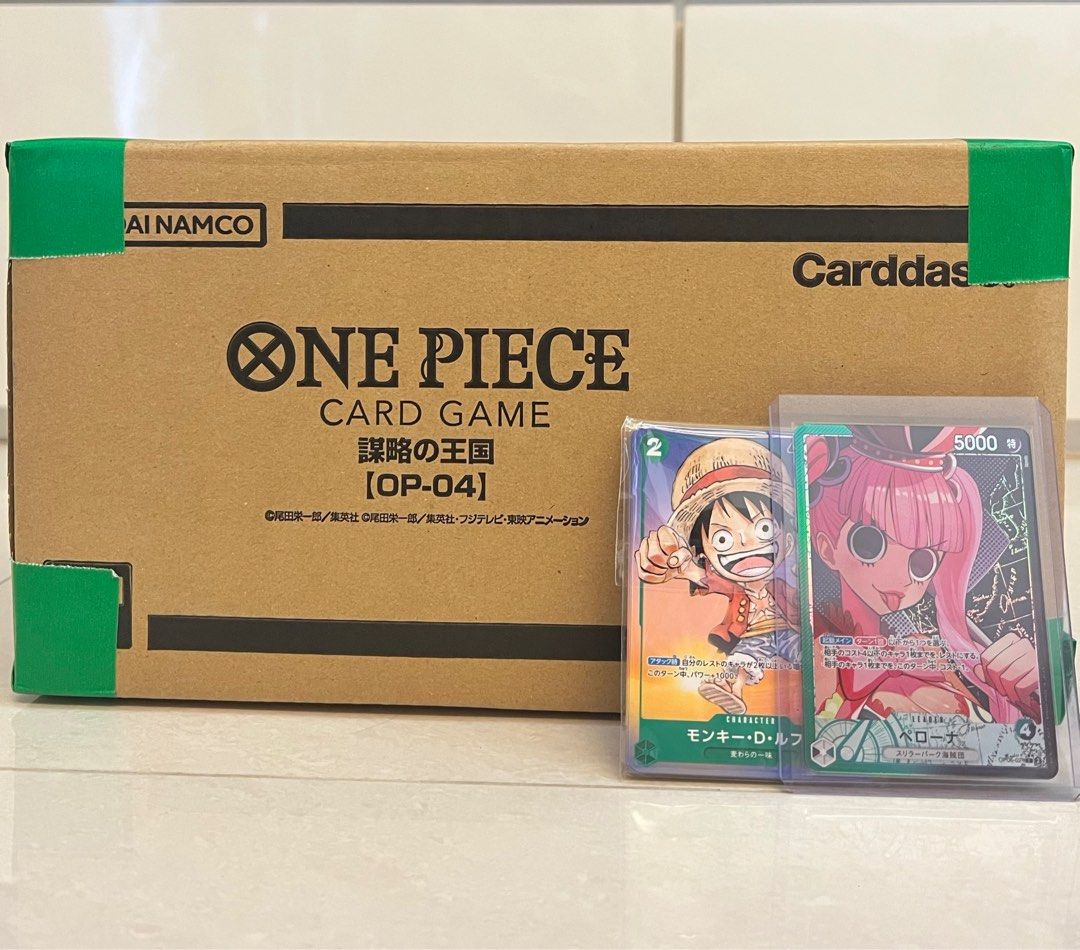 One Piece OP06 Perona Leader AA & OP04 sealed Case, Hobbies & Toys ...