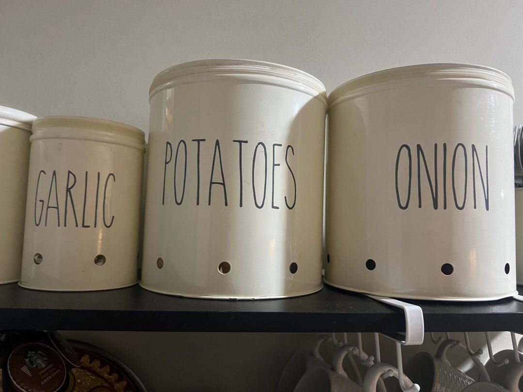 Onion, potato and garlic box, Furniture & Home Living, Kitchenware ...