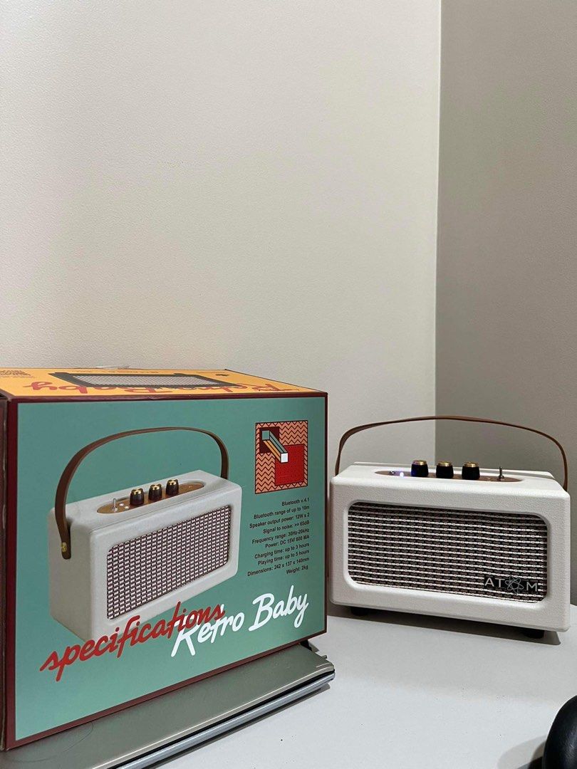 ORIGINAL ATOM RETRO SPEAKER, Audio, Soundbars, Speakers & Amplifiers on ...