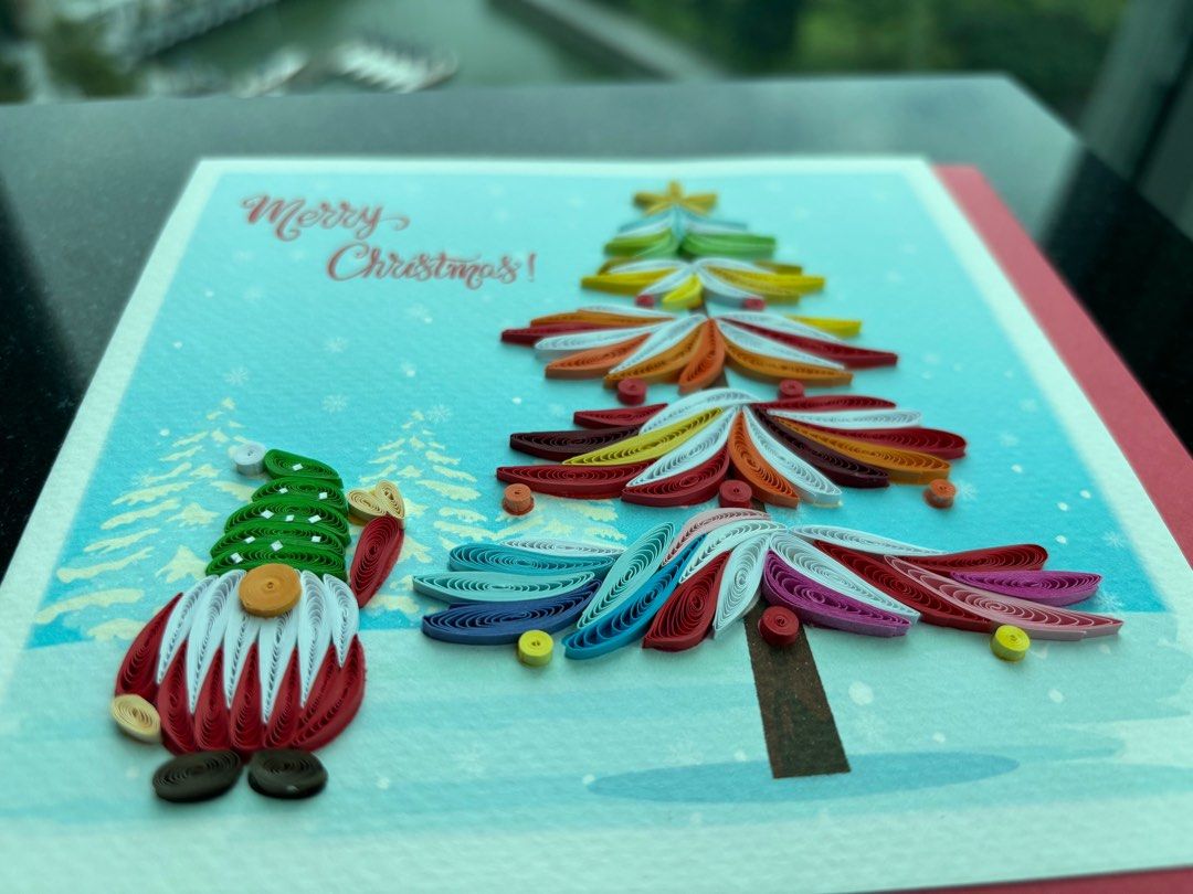Paper Quill Christmas Cards, Hobbies & Toys, Stationery & Craft ...