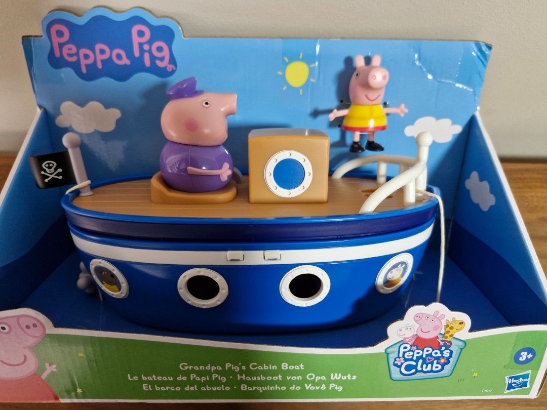 Peppa Pig Peppa's Adventures Grandpa Pig cabin boat vehicle, Hobbies ...