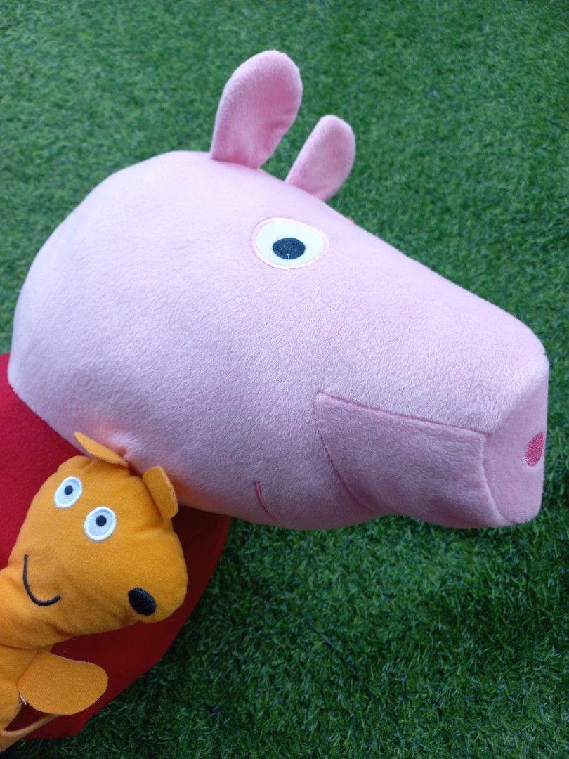 Peppa Pig Stuffed Toy 17", Hobbies & Toys, Toys & Games on Carousell