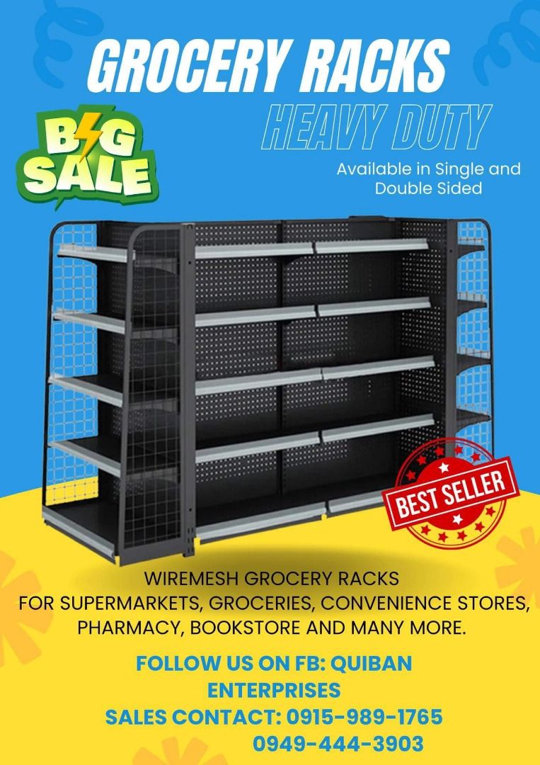 Perforated Gondola Racks / Center Island Racks, Furniture & Home Living ...