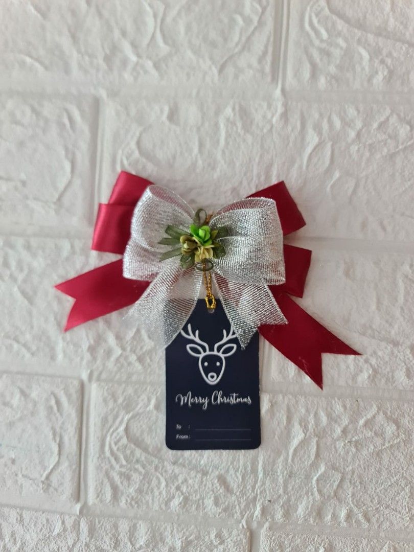 Pita hampers/hiasan natal + hand tag natal, Desain & Kerajinan Tangan ...