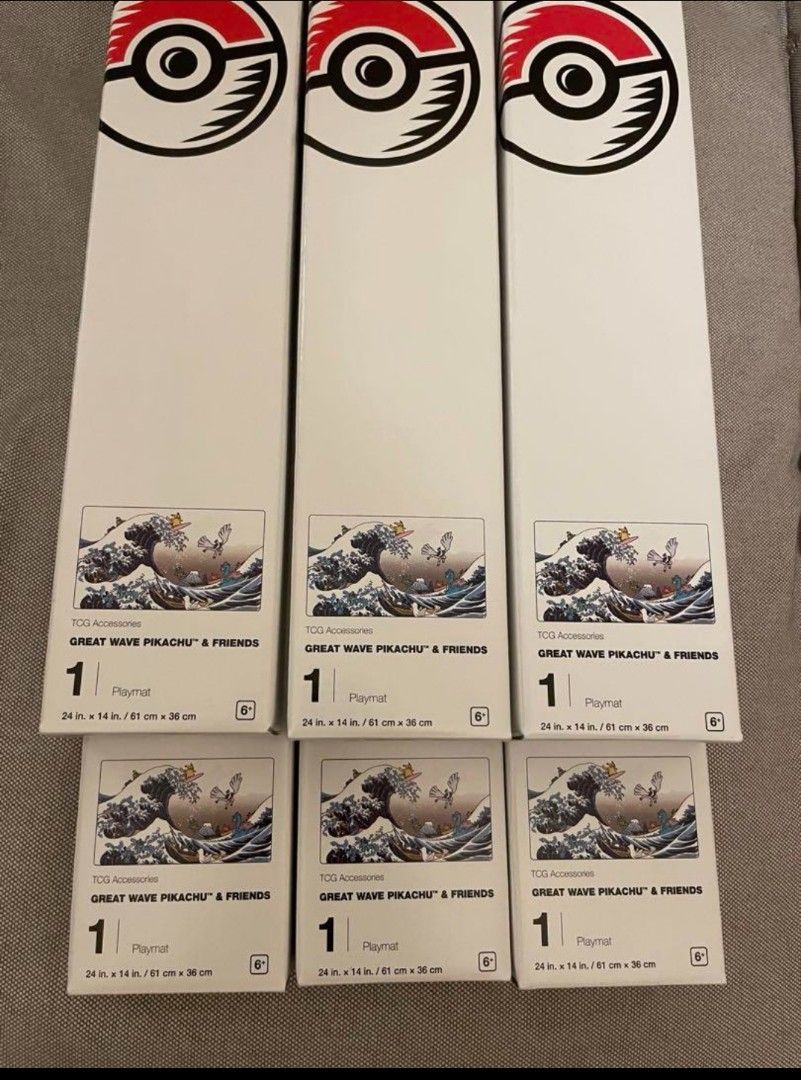 Pokemon Great Wave Pikachu & Friends Playmat Yokohama 2023, Hobbies ...