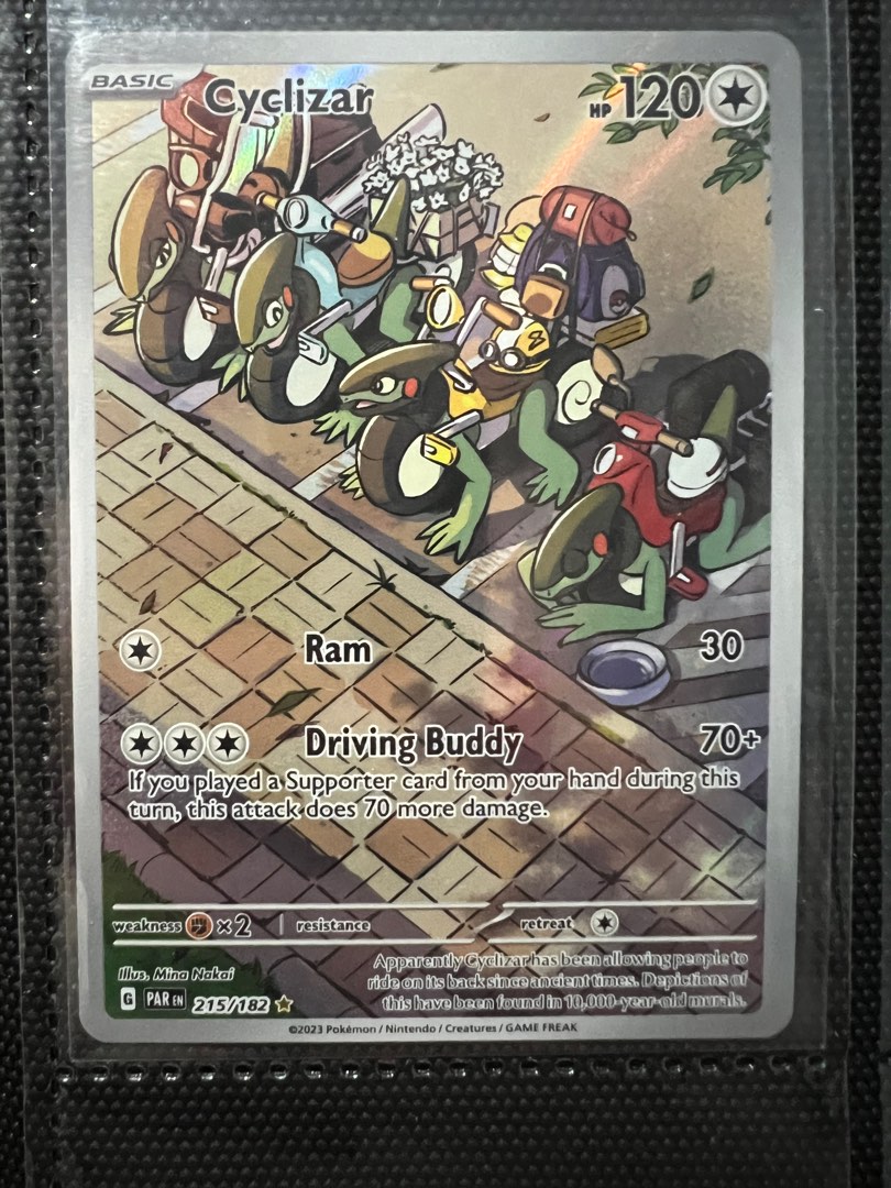 Pokemon SV Cyclizar Paradox Rift, Hobbies & Toys, Toys & Games on Carousell