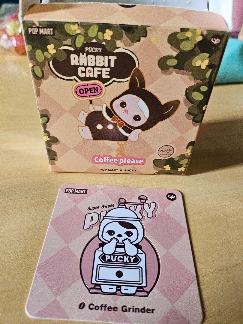 Popmart pucky rabbit cafe pins, Hobbies & Toys, Toys & Games on Carousell