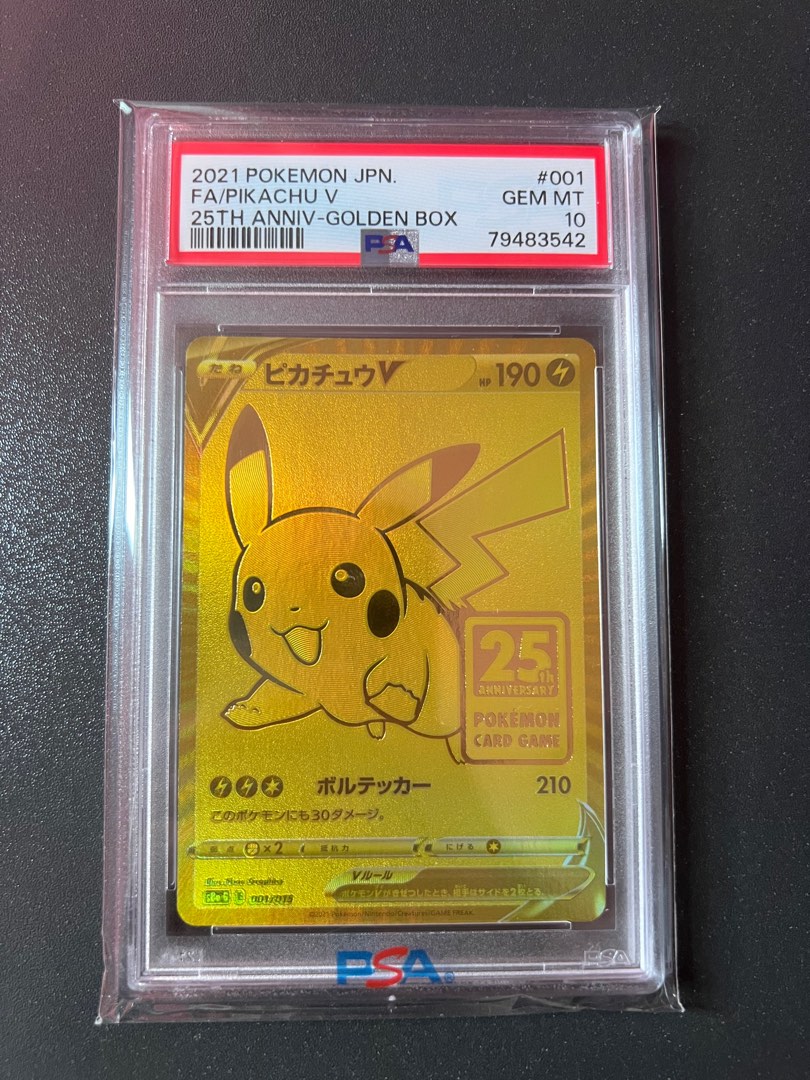 PSA 10 Japanese golden pikachu 25th anniversary, Hobbies & Toys ...