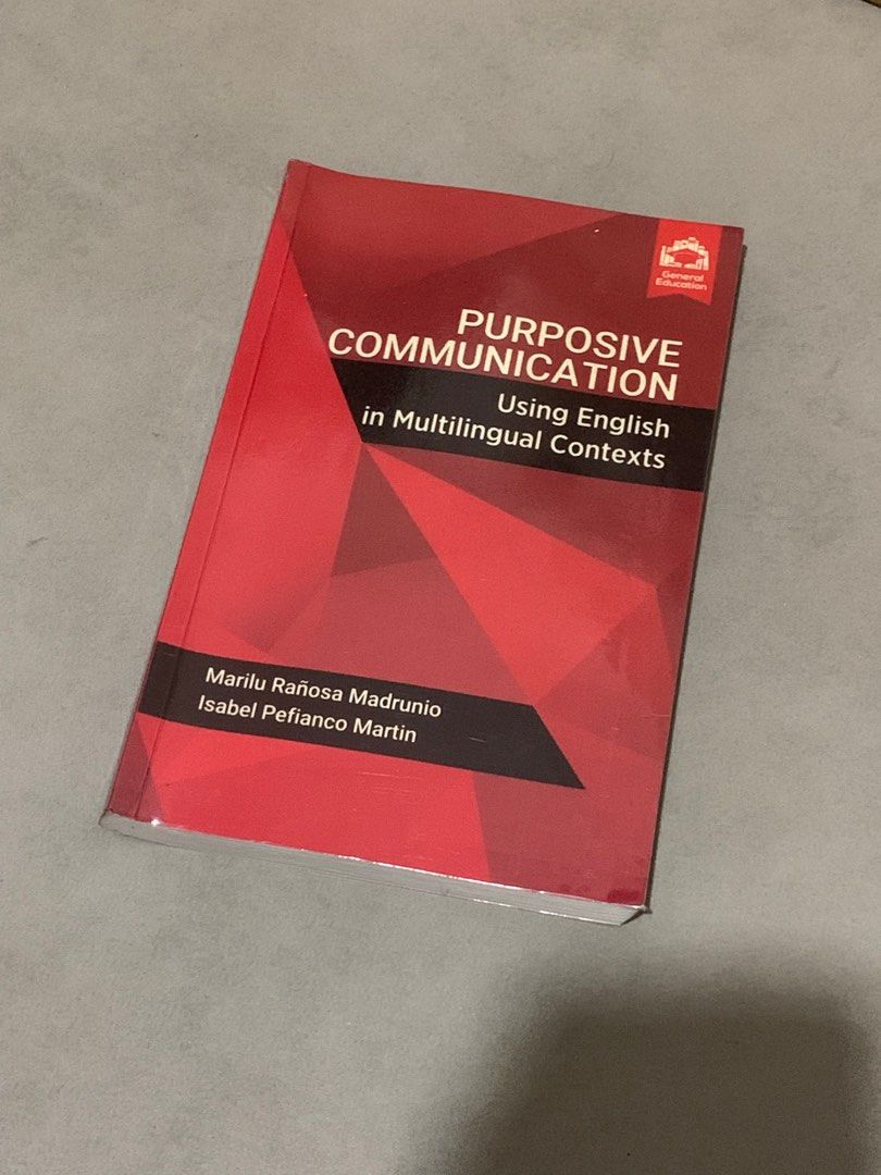 Purposive Communication using English in Multilingual Contexts, Hobbies & Toys, Books ...