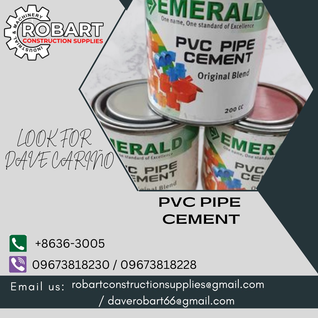 PVC PIPE CEMENT, Commercial & Industrial, Construction Tools ...