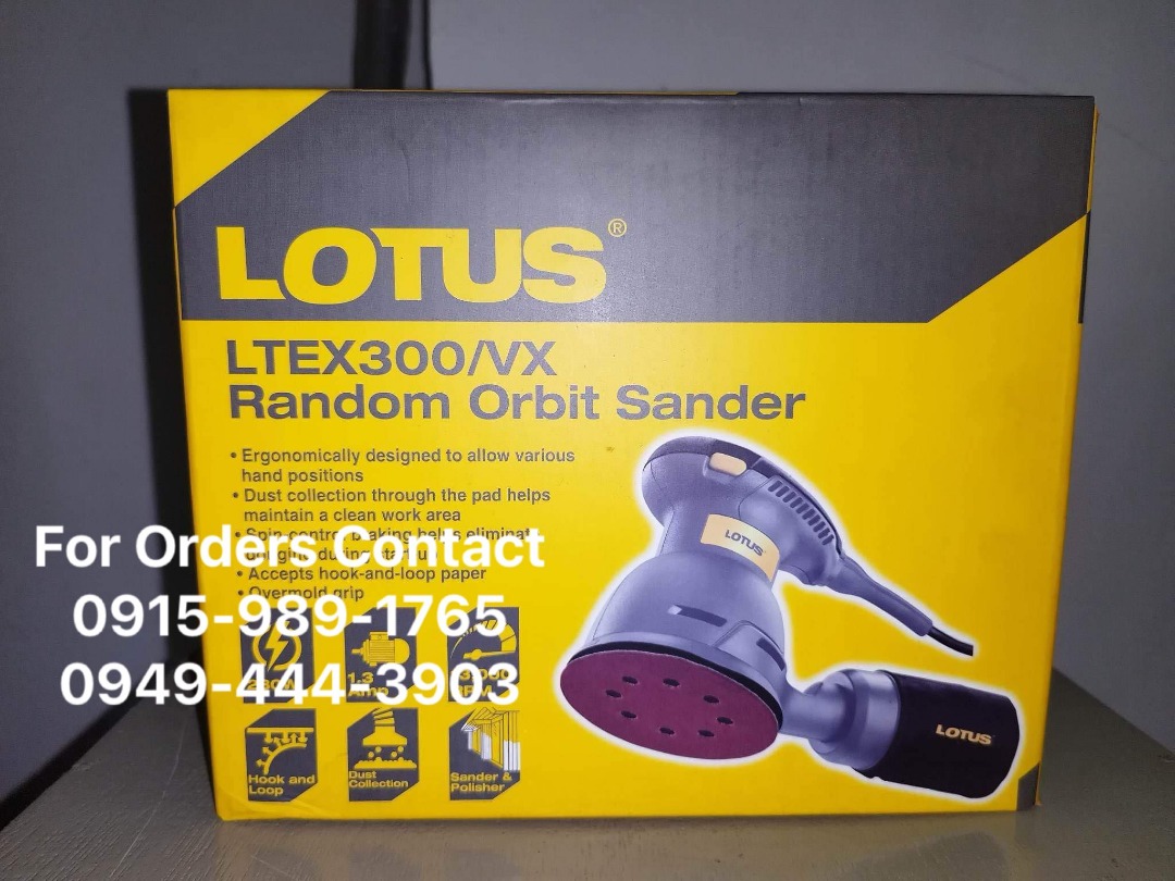 Random Orbit Sander LTEX300/VX Lotus, Commercial & Industrial ...