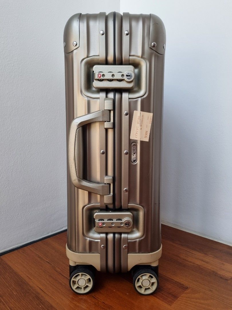 RARE Rimowa Topaz Titanium Petite Cabin Luggage (Discontinued), Hobbies ...
