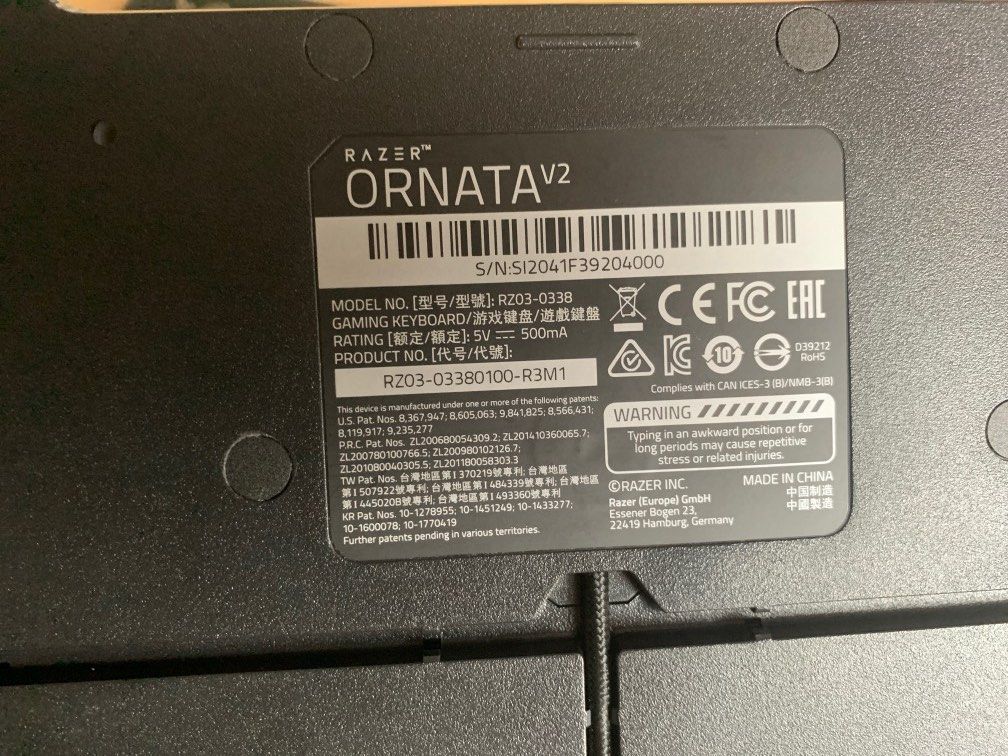 Razer Onata V2 Membrane Keyboard, Computers & Tech, Parts & Accessories ...