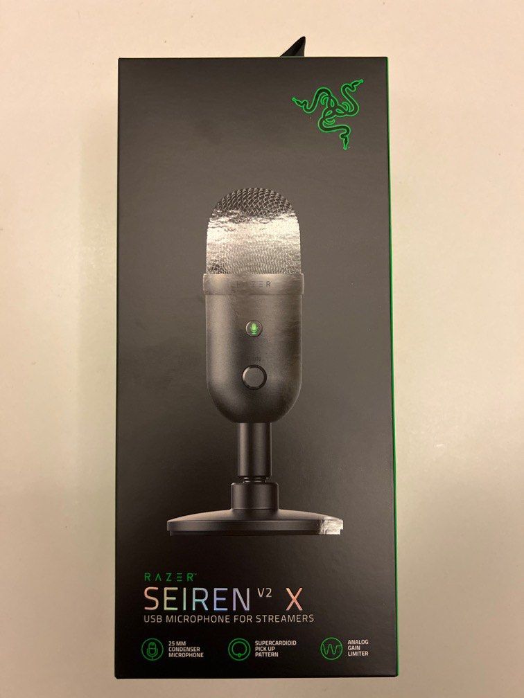 Razer Seiren V2 X microphone, Audio, Microphones on Carousell