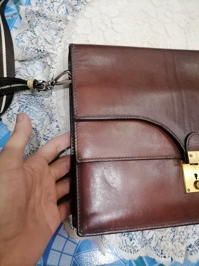 Real Vintage Mens Clutch Bag - CCC Marking Zipper, Men's Fashion, Bags ...