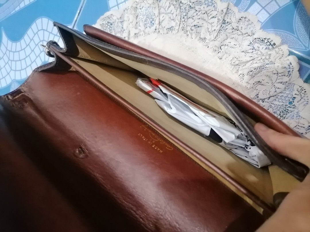 Real Vintage Mens Clutch Bag - CCC Marking Zipper, Men's Fashion, Bags ...