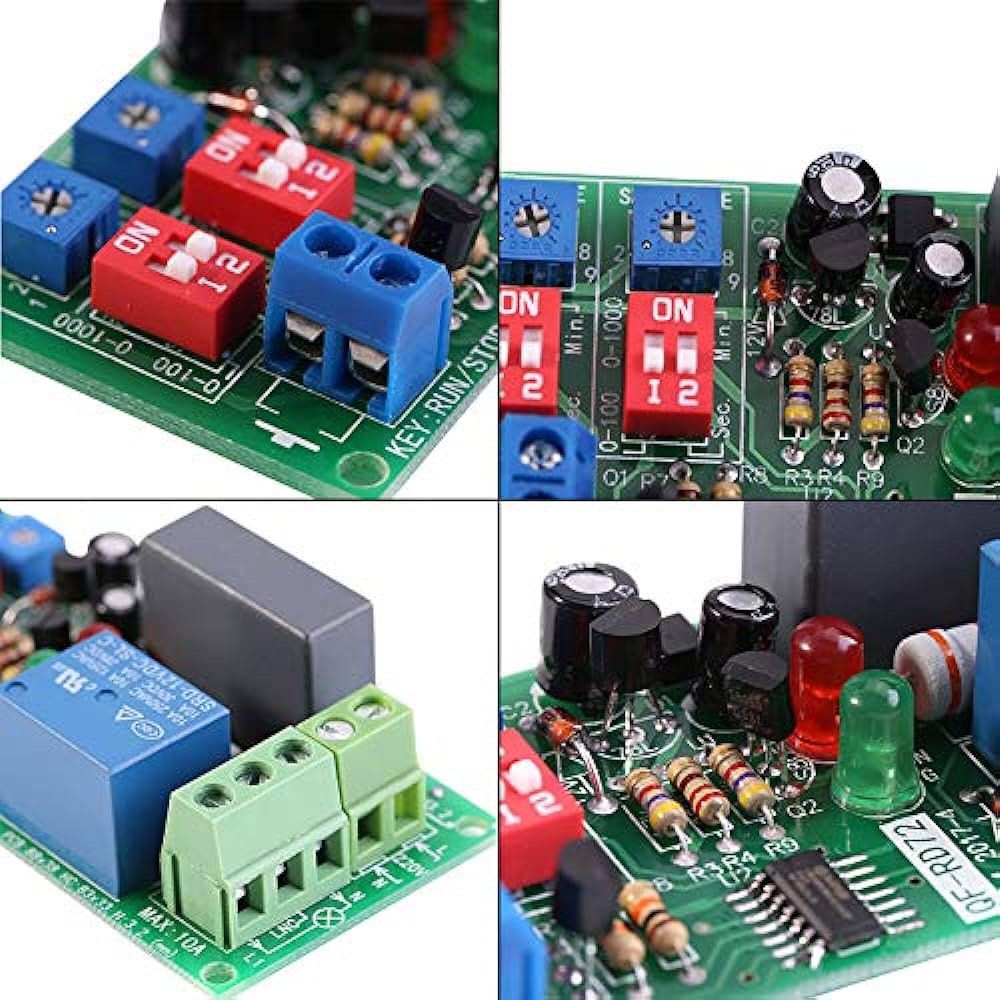 Relay Switch Module Continuous Cycle Time Delay Timing On Off 0.5s ~ 1 ...