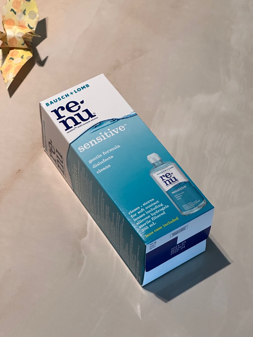 Renu Sensitive Multi-Purpose Solution | Soft Contact Lens Gentle ...