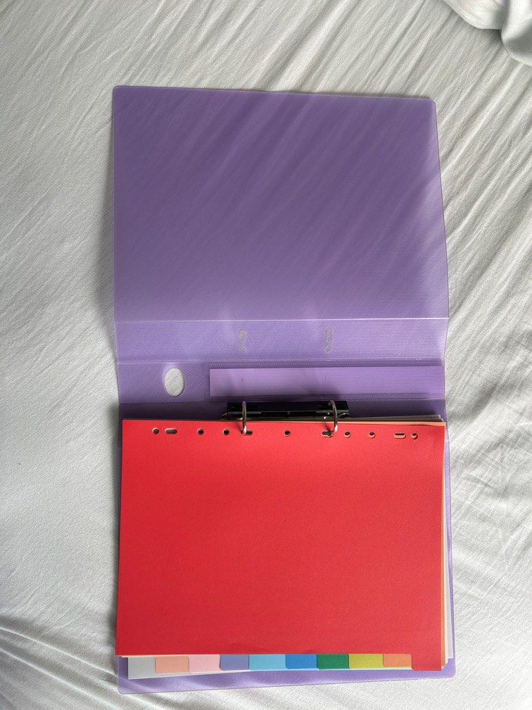 Ring file with dividers, Hobbies & Toys, Stationery & Craft, Stationery ...