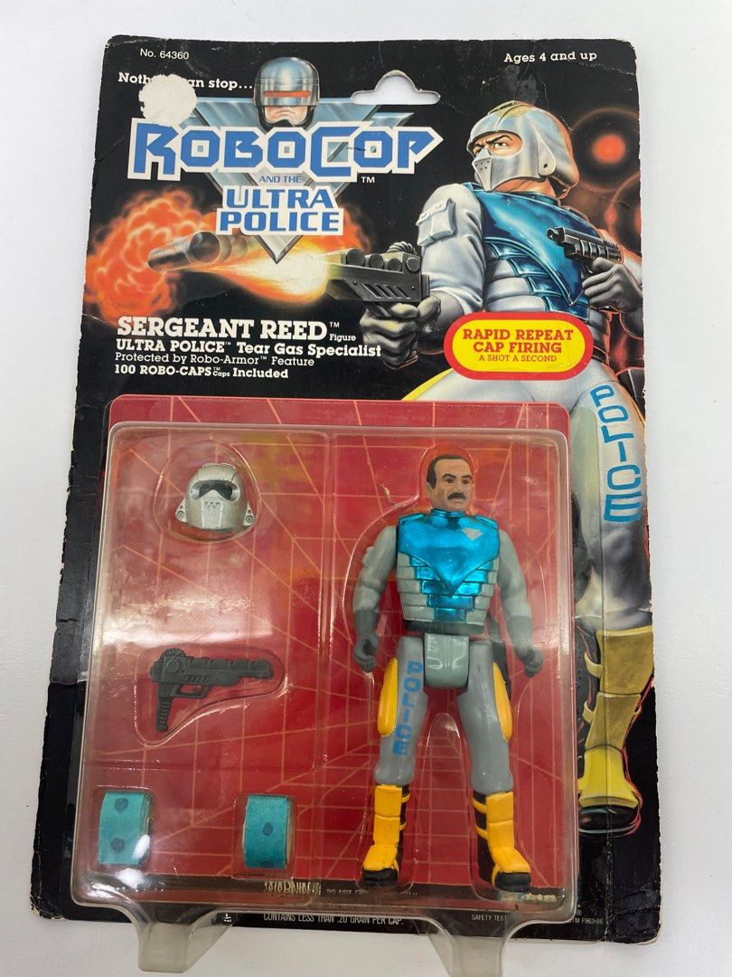 robocop vintage 1988 Kenner RoboCop Ultra Police Sergeant Reed Tear Gas ...