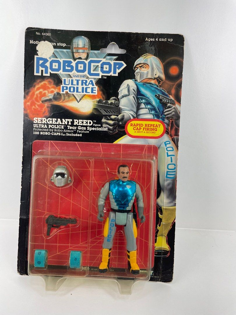 robocop vintage 1988 Kenner RoboCop Ultra Police Sergeant Reed Tear Gas ...