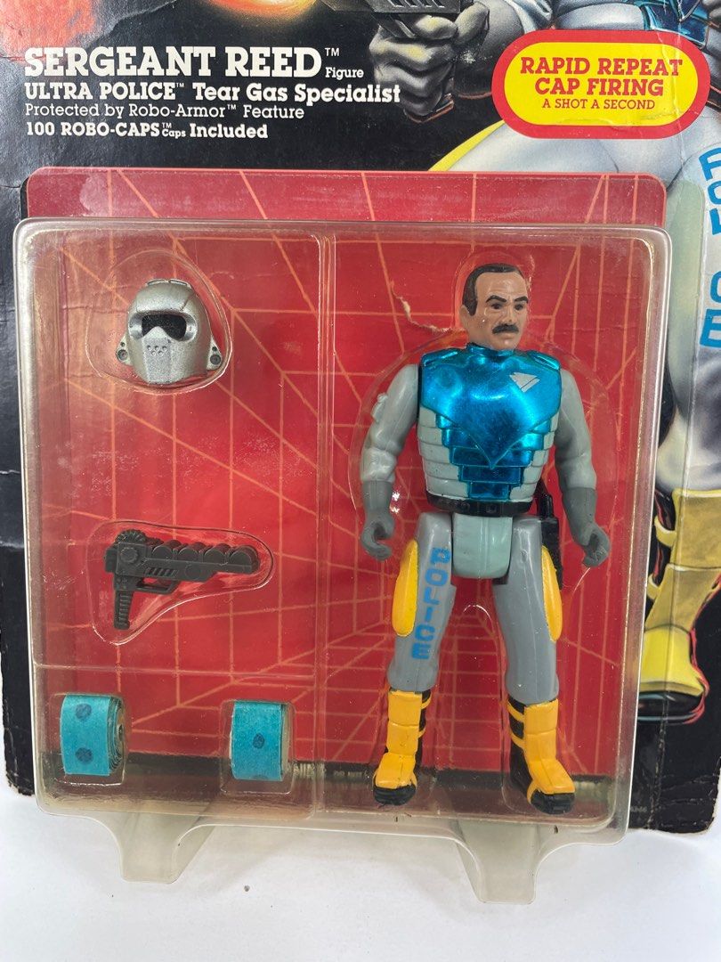 robocop vintage 1988 Kenner RoboCop Ultra Police Sergeant Reed Tear Gas ...