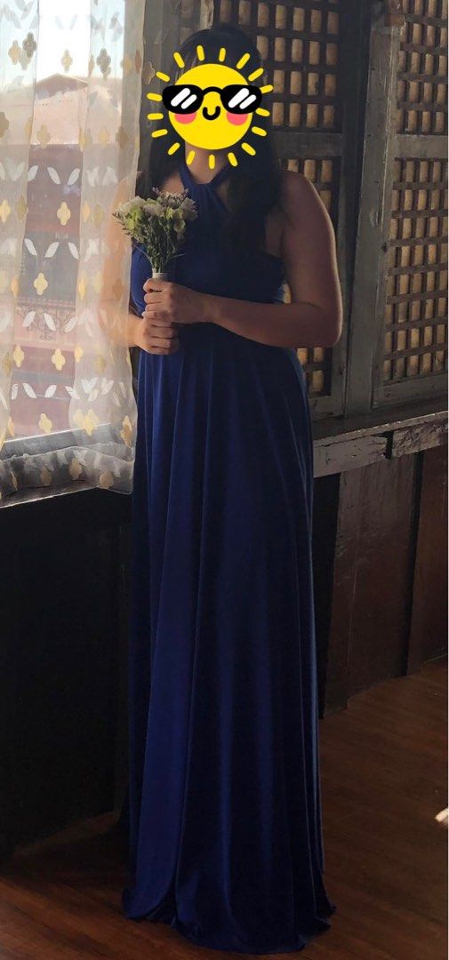 Royal blue Infinity Dress with tube attached, Women's Fashion, Dresses ...