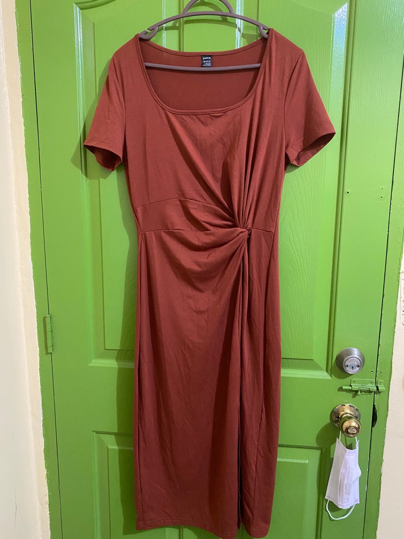 Rust Body Con Dress, Women's Fashion, Dresses & Sets, Dresses on Carousell