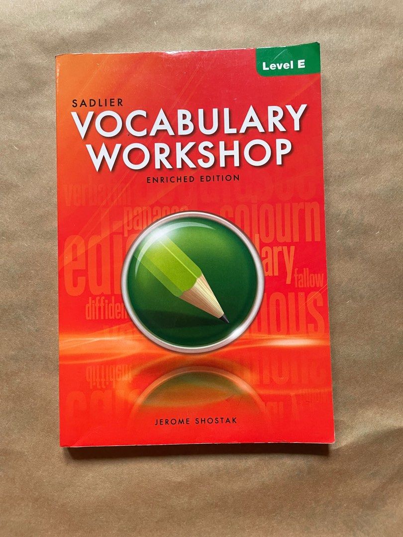 Sadlier Vocabulary Workshop Enriched Edition, Hobbies & Toys, Books ...