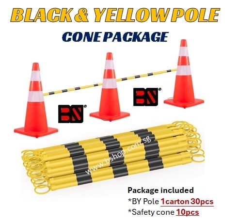 SAFETY BARRICADE POLE FOR SAFETY CONE / RETRACTABLE TRAFFIC CONE POLE ...