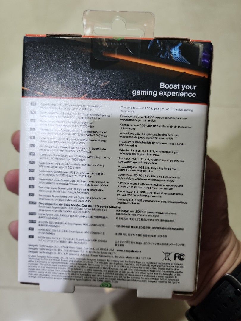 Seagate FireCuda Gaming SSD External, Computers & Tech, Parts ...