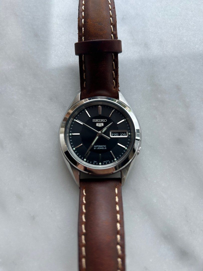 Seiko 5 SNKL23 Automatic Stainless Steel Men's Watch, Men's Fashion ...