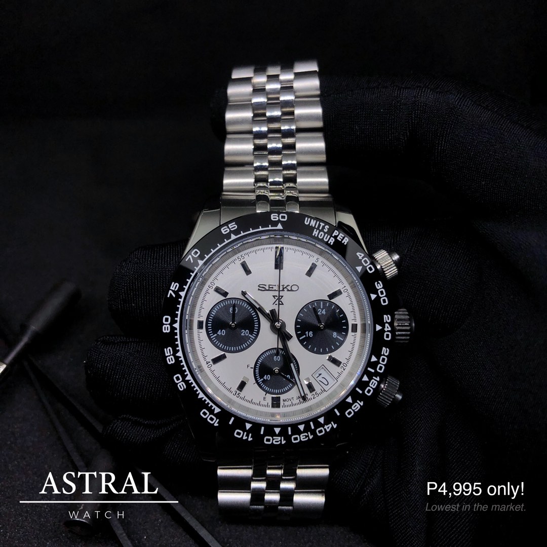 Seiko Mod Panda Chronograph, Men's Fashion, Watches & Accessories ...