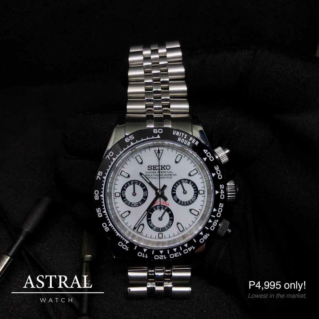 Seiko Mod Panda Daytona, Men's Fashion, Watches & Accessories, Watches ...