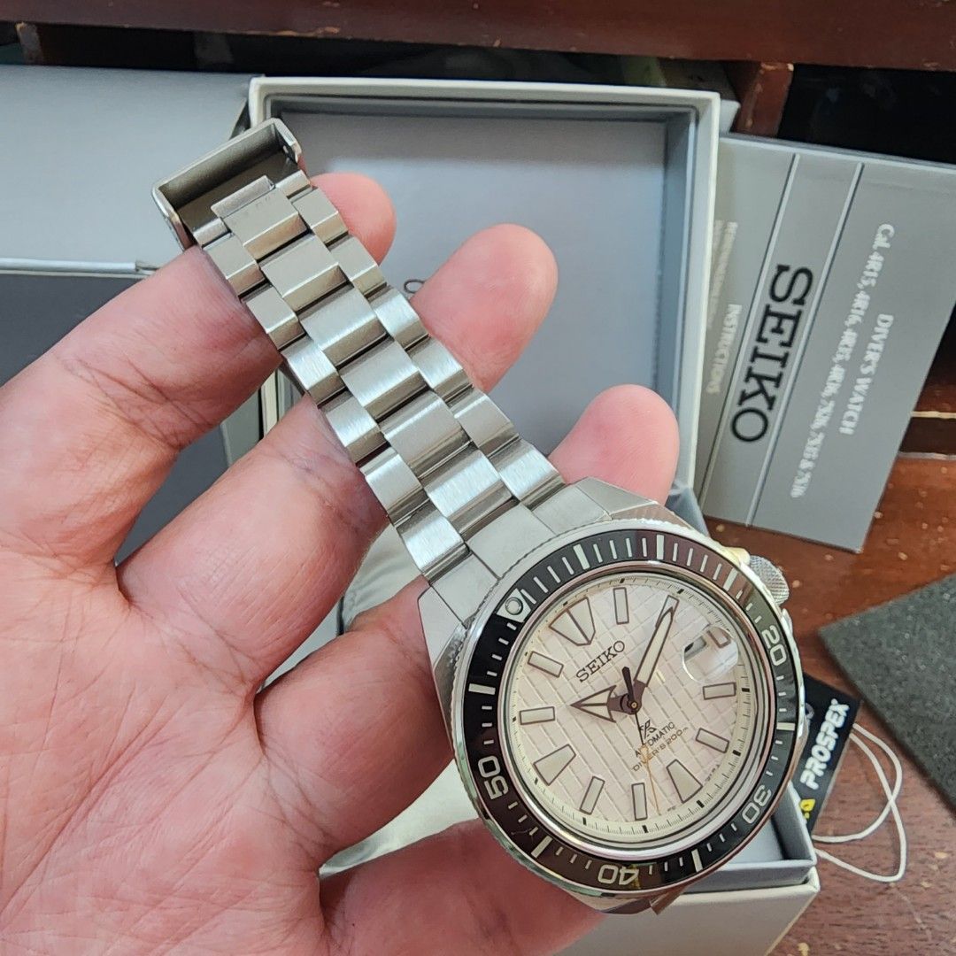 Seiko Prospex King Samurai White Dial SRPE37K1 on Strapcode, Men's Fashion, Watches ...