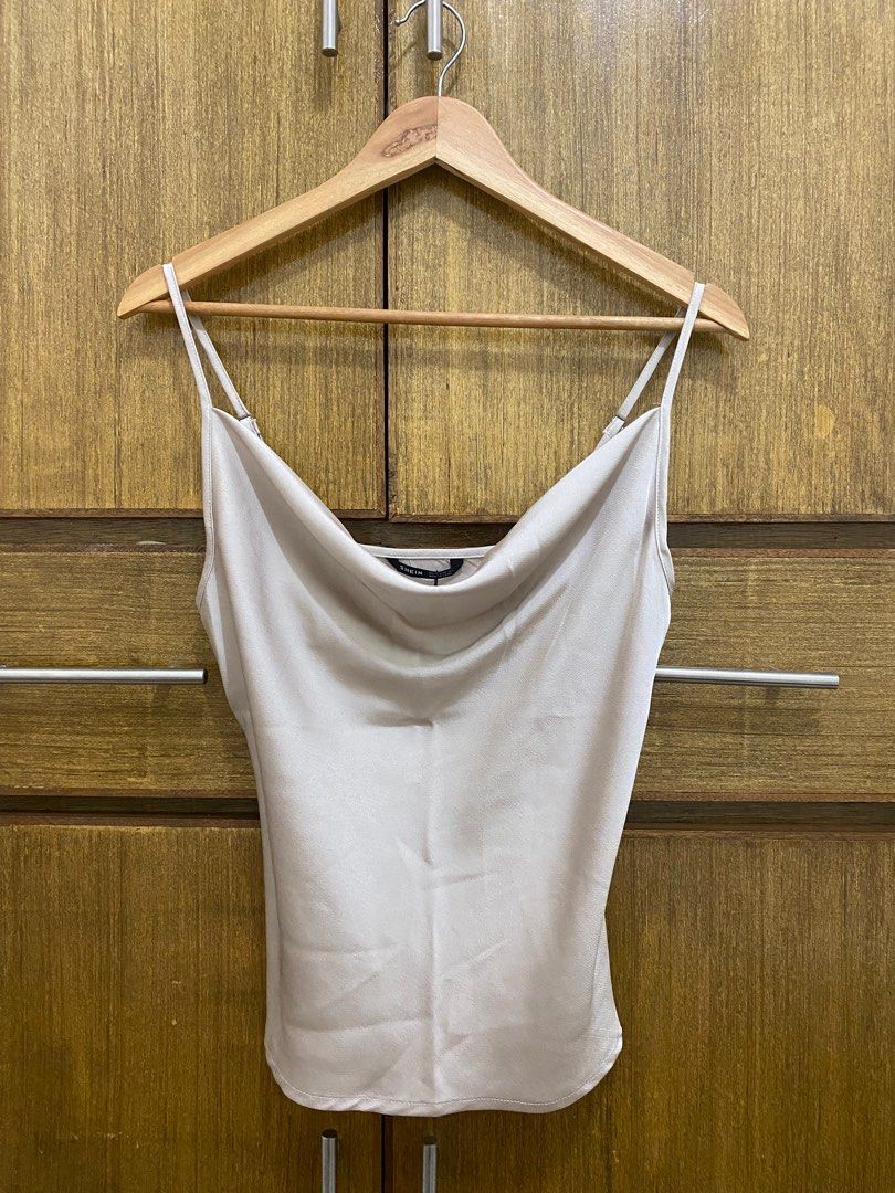 Sexy silk top, Women's Fashion, Tops, Sleeveless on Carousell