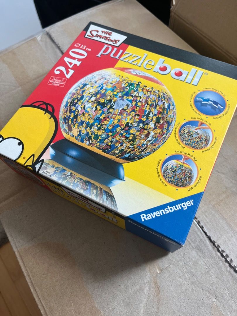 Simpsons puzzle ball jigsaw, Hobbies & Toys, Toys & Games on Carousell