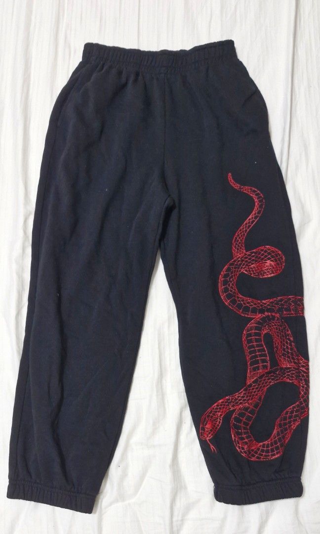 Snake Design Sweatpants, Men's Fashion, Bottoms, Joggers on Carousell