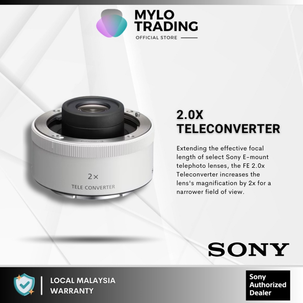 Sony FE 2.0x Teleconverter - SEL20TC, Photography, Lens & Kits on Carousell