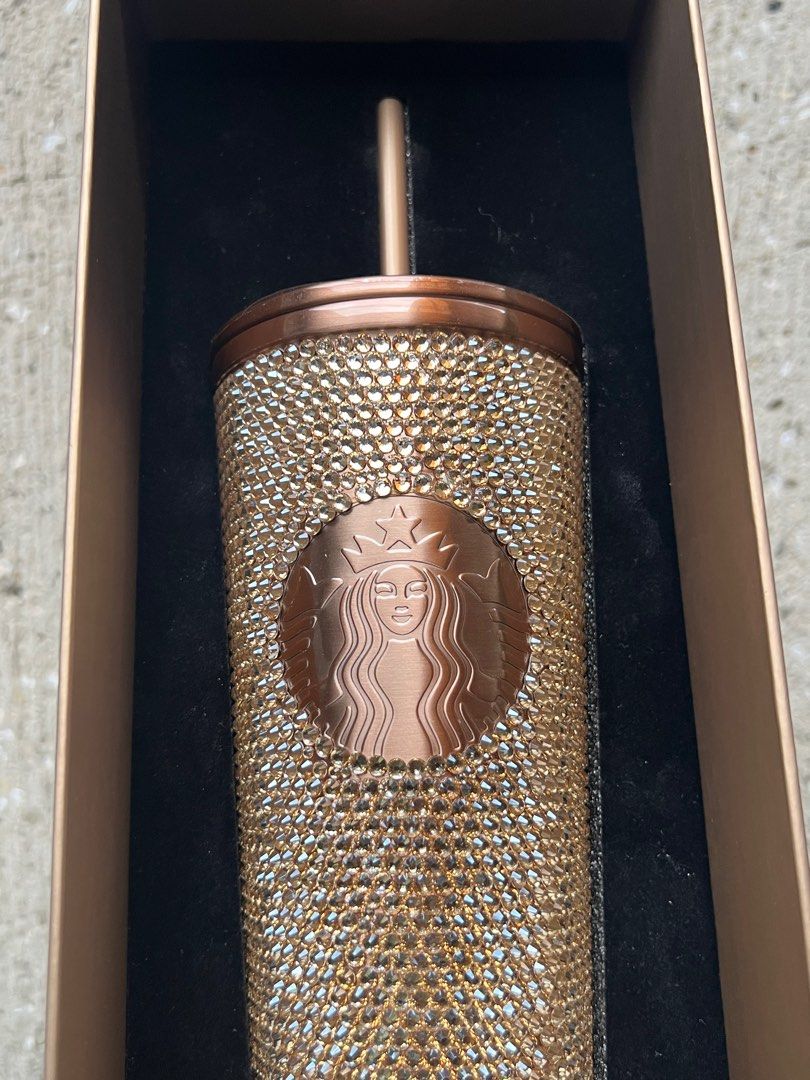 Starbucks Rhinestone Gold LIMITED EDITION, Furniture & Home Living ...