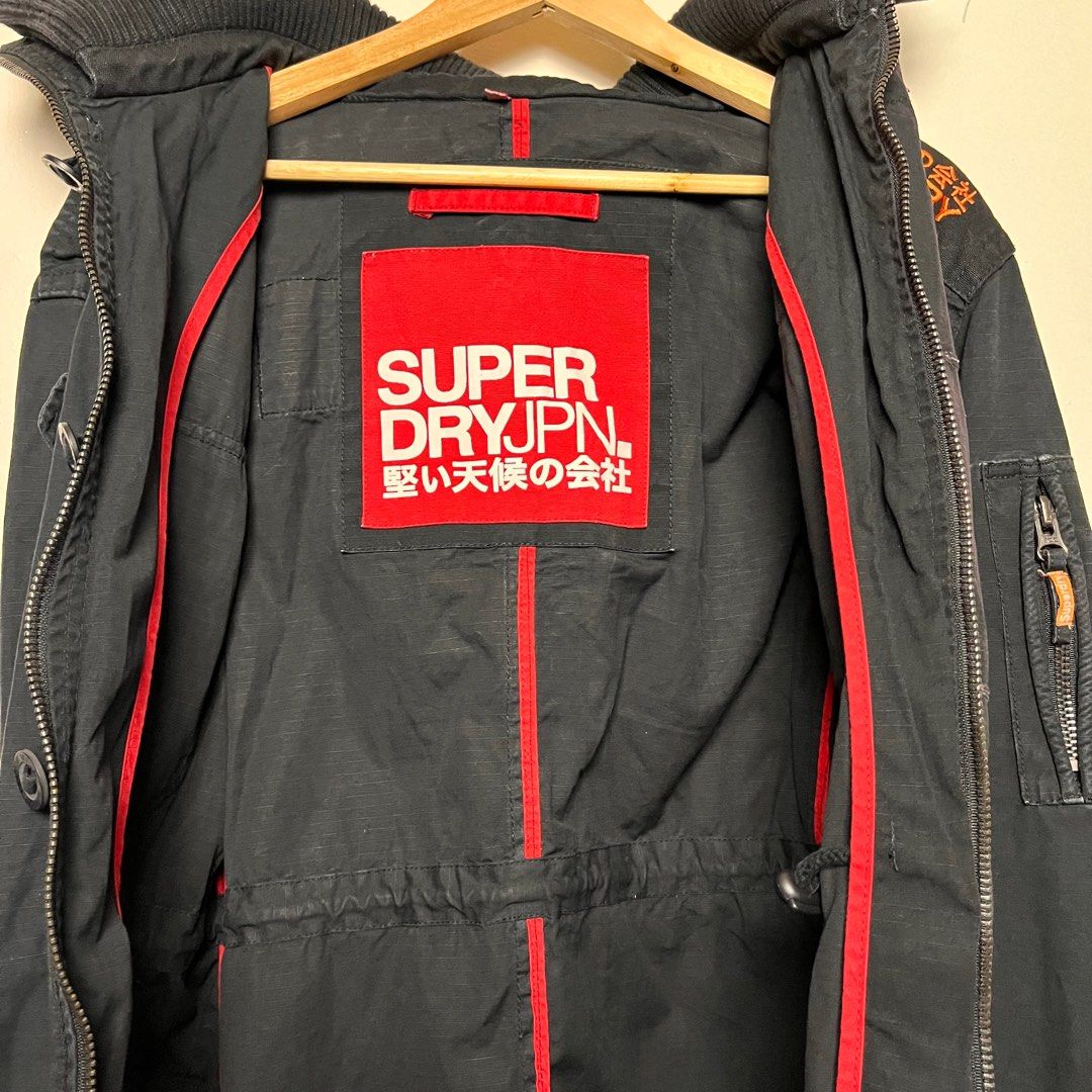 Superdry Japan Men’s Jacket Black 100% Cotton, Men's Fashion, Coats ...