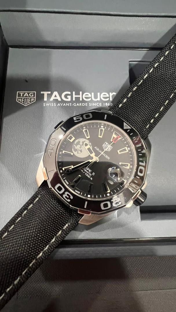 TAG Heuer Aquaracer Black dial with Moon design (WAY201J), Men's ...