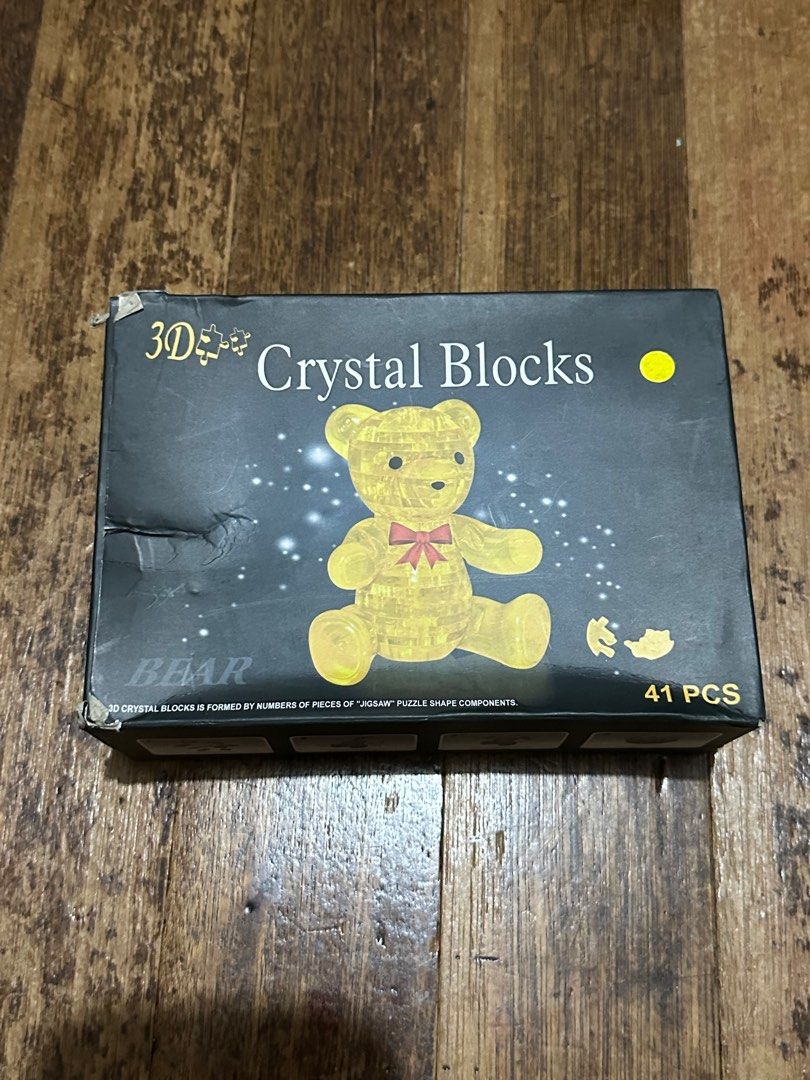 Teddy Bear 3D Crystal Blocks/ Puzzle, Hobbies & Toys, Toys & Games on ...