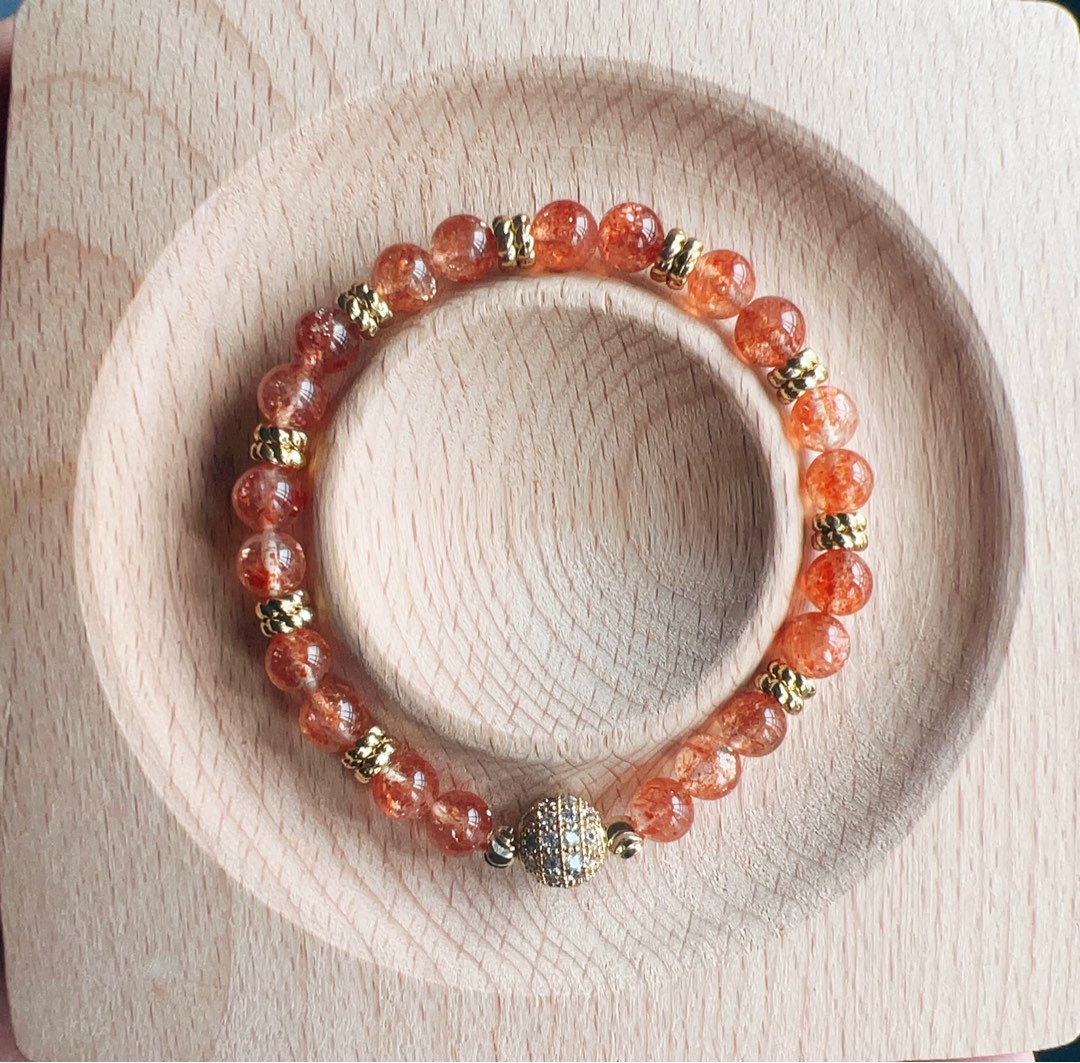 Golden sunstone - 6mm Bracelet, Women's Fashion, Jewelry & Organisers ...