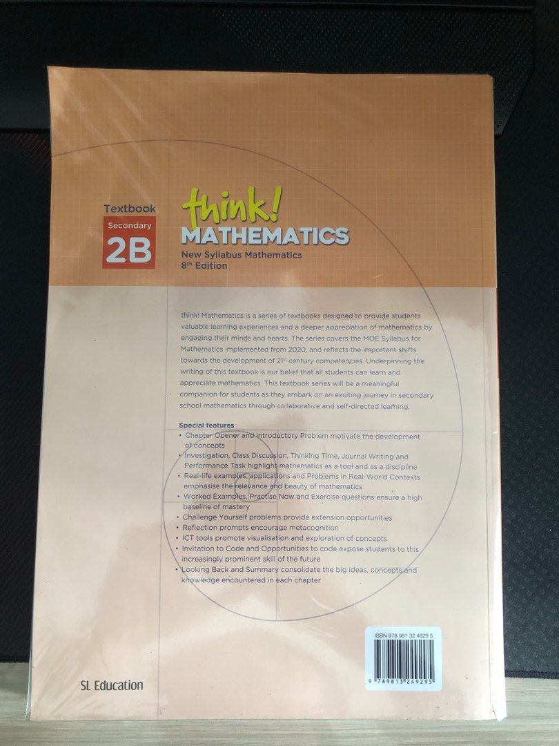 Think! Mathematics 2B E-Math Textbook (Express), Hobbies & Toys, Books ...