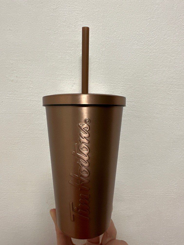 Tim Hortons Copper Tumbler / Cup, Furniture & Home Living, Kitchenware ...