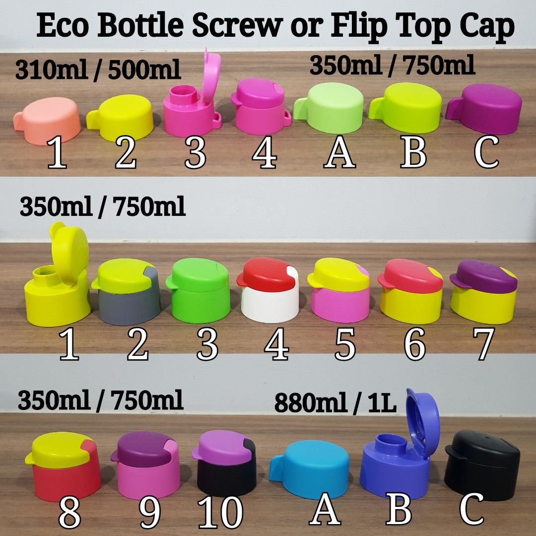Tupperware Eco Bottle cap come in different sizes n model pm me for ...