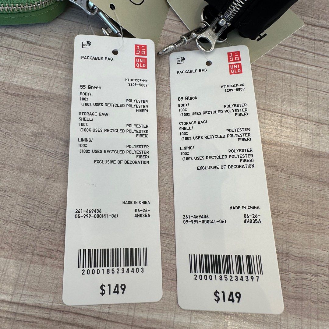 Uniqlo x Anya Hindmarch - Packable Bag, 名牌, 手袋及銀包 - Carousell