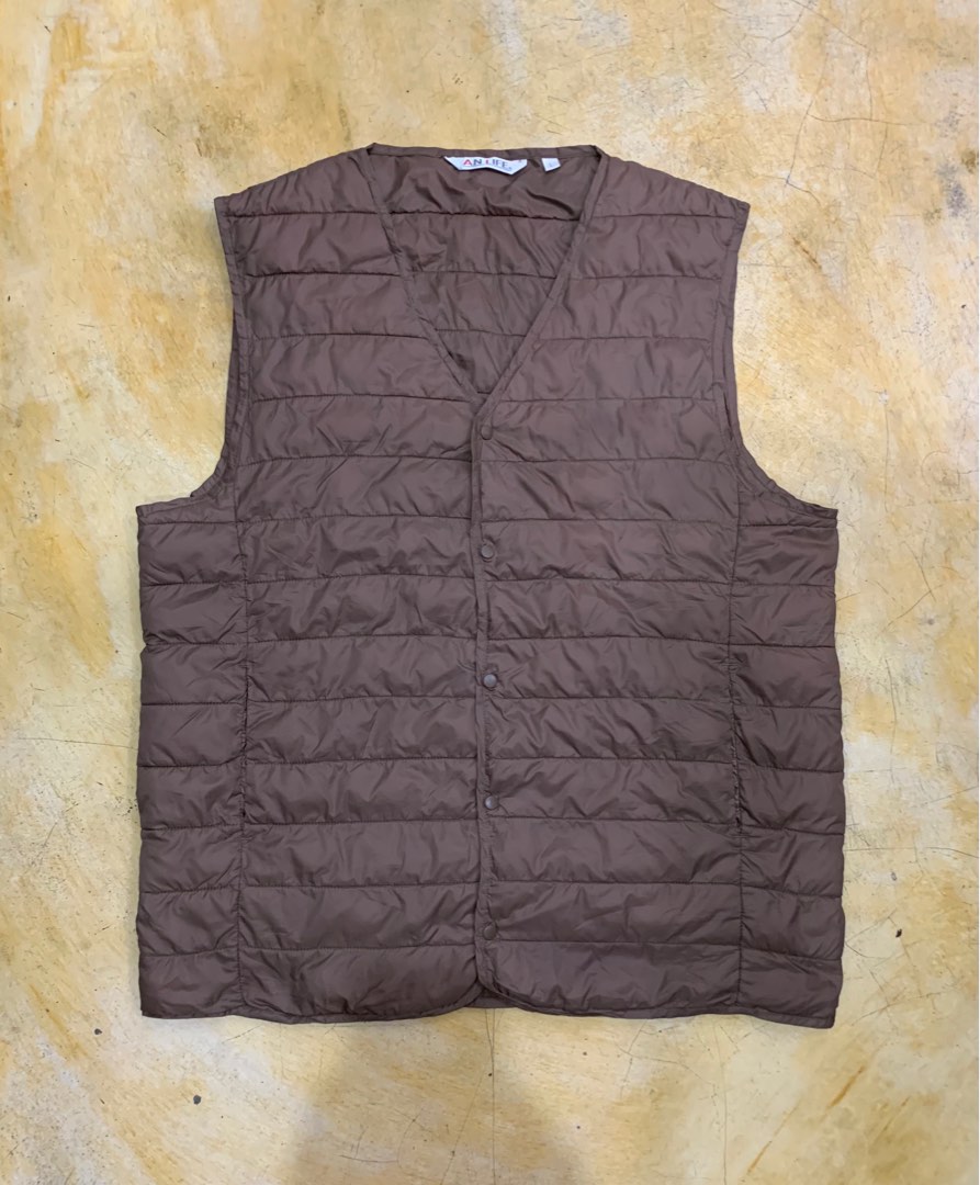 Vest Coksu AN LIFE Like Uniqlo, Fesyen Pria, Pakaian , Baju Luaran di ...