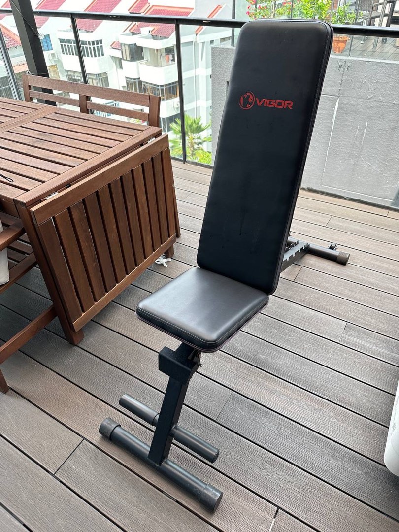 Vigor Folding Adjustable Bench, Sports Equipment, Exercise & Fitness ...